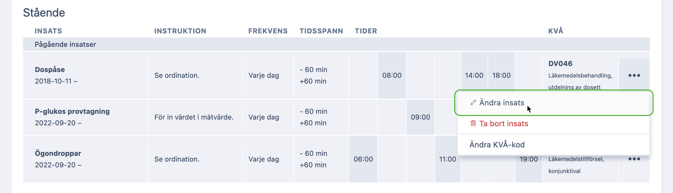 Avsluta insats – Vitec Appva Support