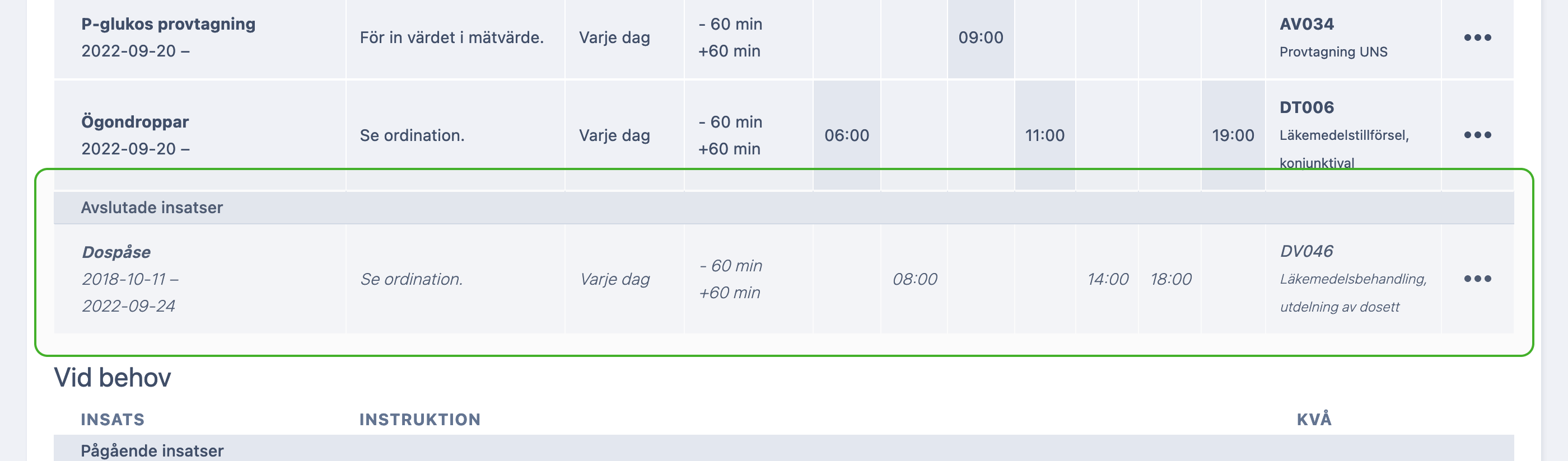 Avsluta insats – Vitec Appva Support