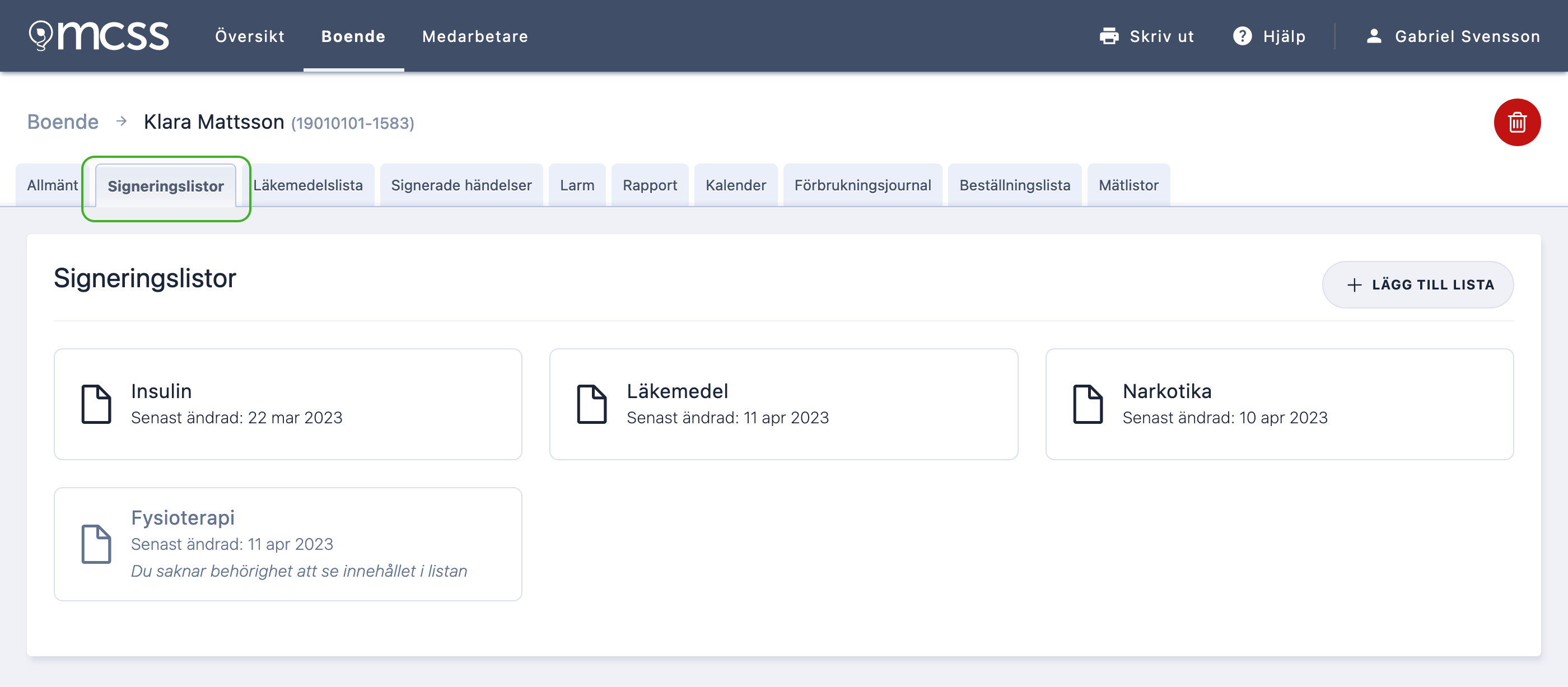 Boendeprofil – Vitec Appva Support